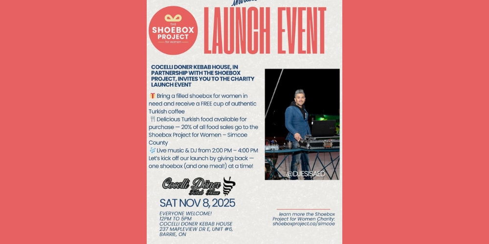 Cocelli Doner Kebab House launches The Shoebox Project | Barrie 360